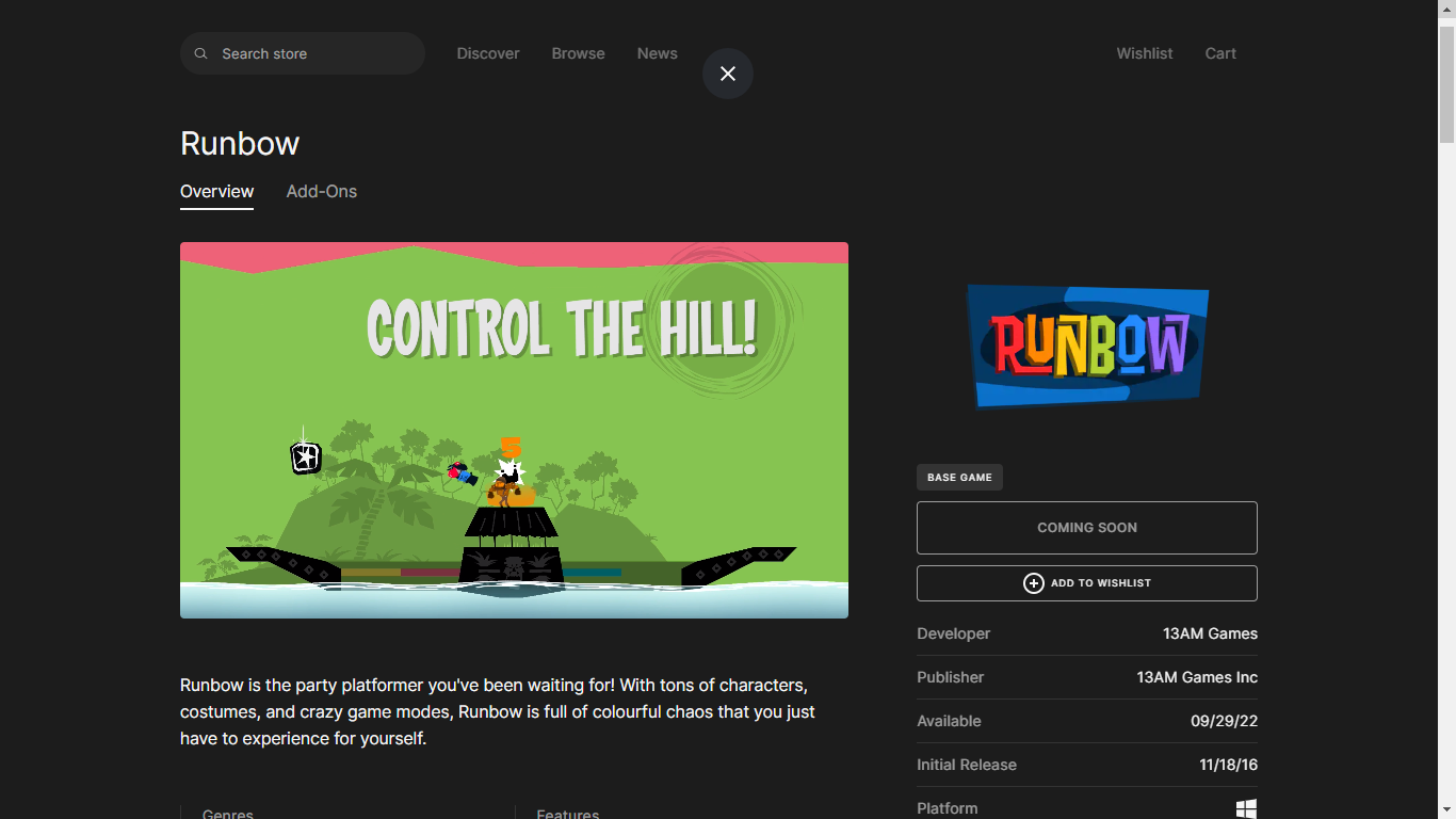Mời bạn nhận hai tựa game miễn phí trên Epic Games Store: Runbow và The Drone Racing League ...